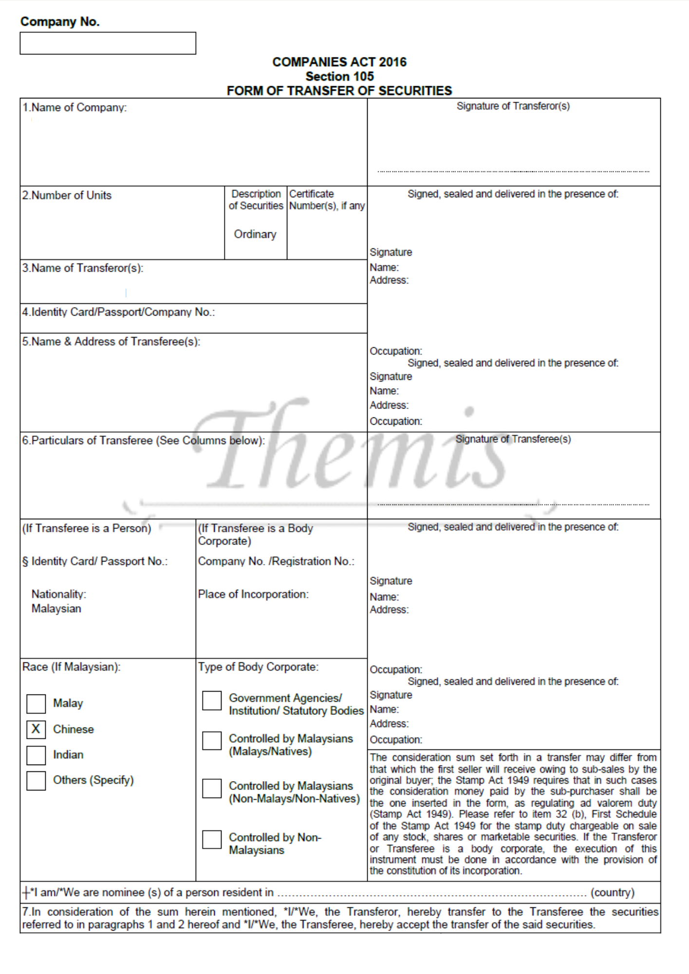 Company Secretary Malaysia :: SSM Forms vs Sections
