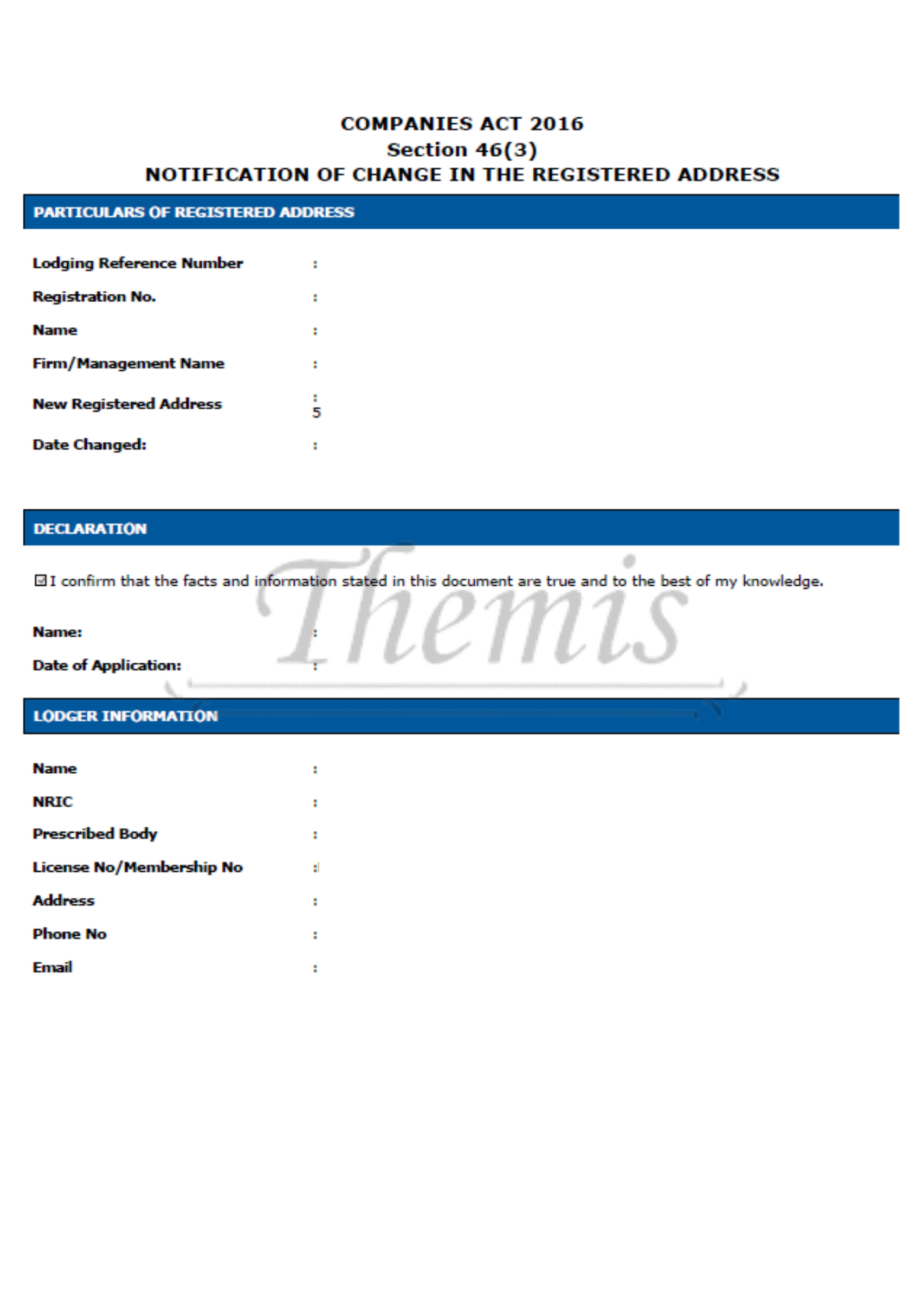 Company Secretary Malaysia :: SSM Forms vs Sections